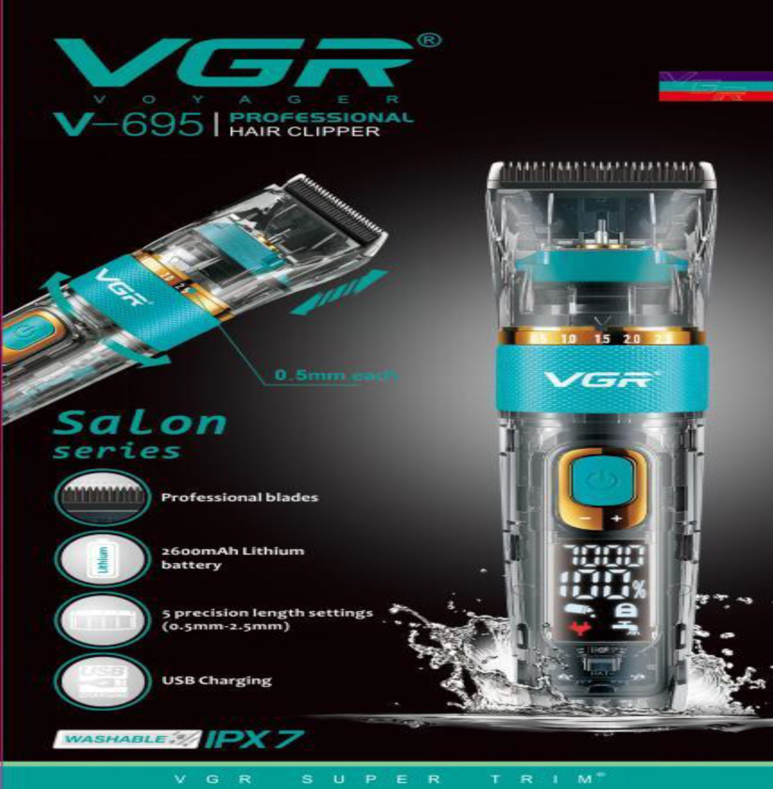 VGR V-695 professional hair clipper - Ashcomonline
